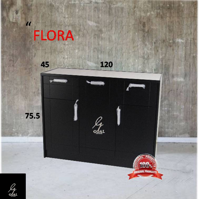 Jual Goal KItchen Set FLORA Minimalis Blockboard Kayu Meranti | Shopee ...