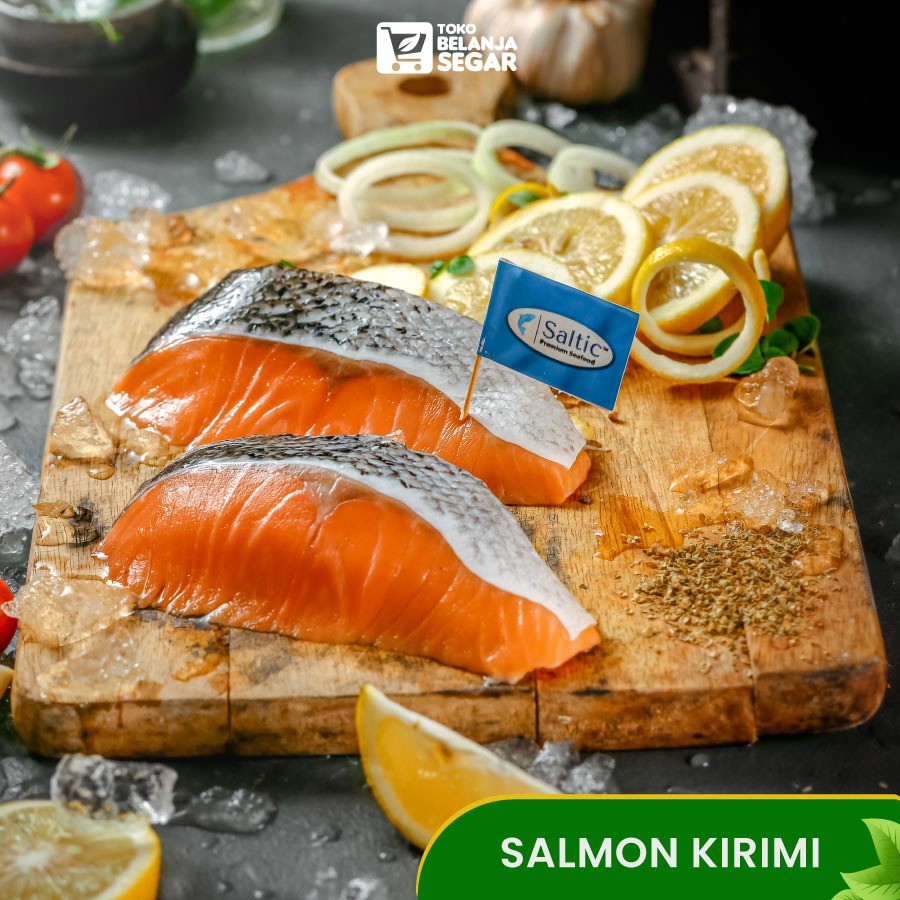 Jual Salmon Kirimi (90 - 100 gram) - Saltic | Shopee Indonesia