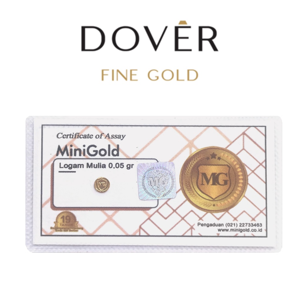 Jual Logam Mulia Emas Mini Gold MiniGold 0,05 0.05 gram | Shopee Indonesia