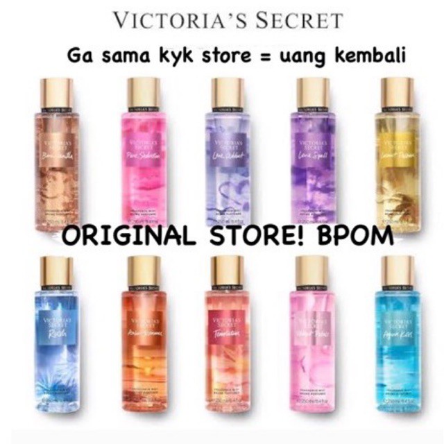 Jual VICTORIA SECRET BODY MIST ORIGINAL STORE VS BODY MIST VICTORIA ...
