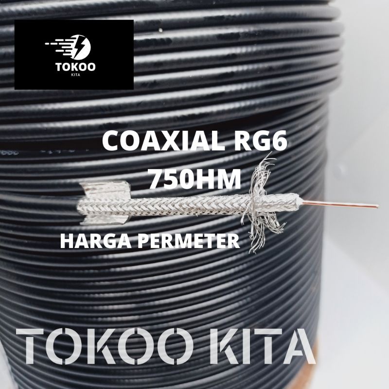 Jual KABEL COAXIAL RG6 / KABEL TV / KABEL PARABOLA / KABEL ANTENA TV COAXIAL RG6 STANDAR USA ...