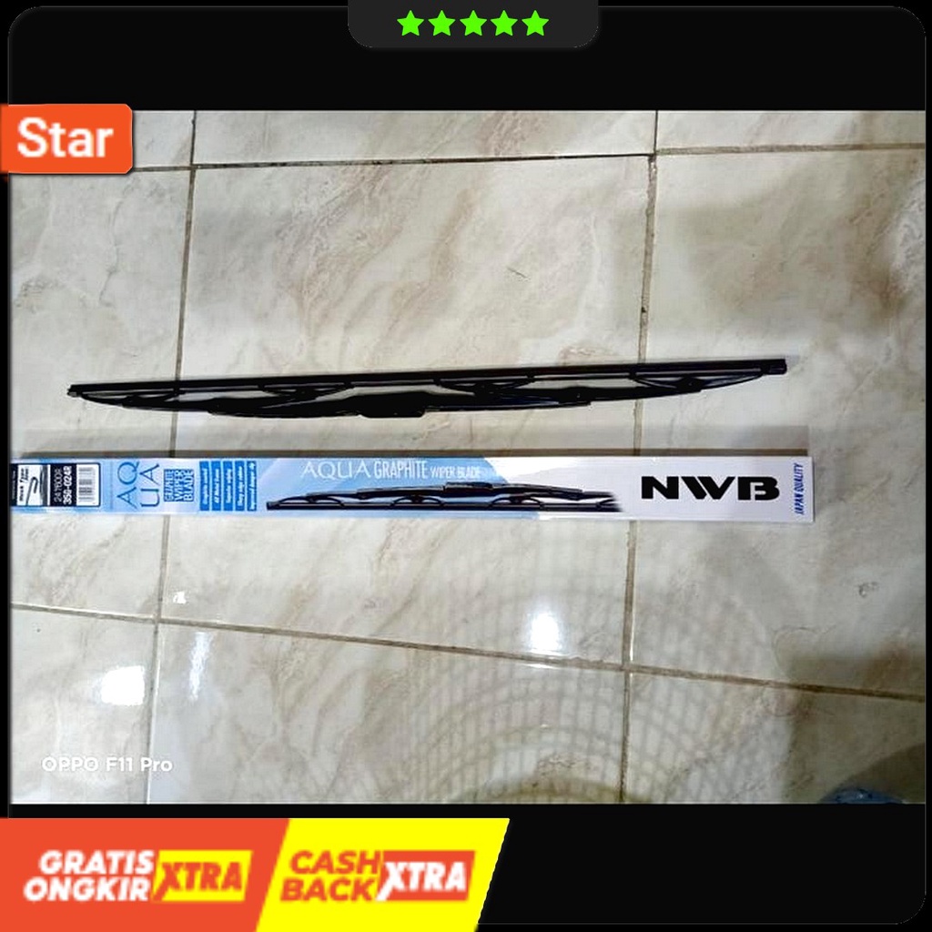 Jual Wiper Mobil Blade Aqua Graphite 24 Nwb Japan ( Model Standard ) | Shopee Indonesia