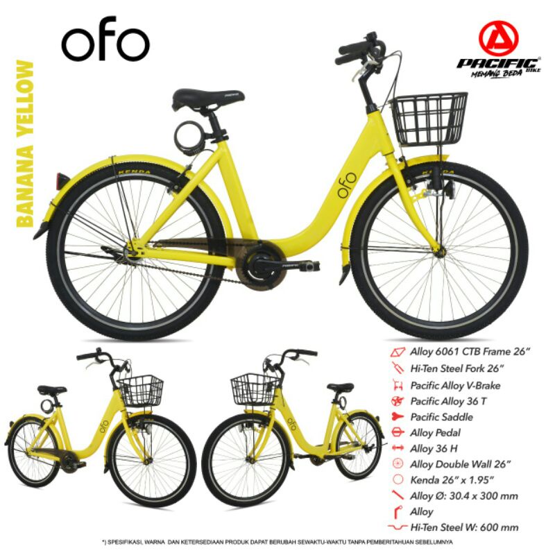 Jual Sepeda CTB 26" pacific urban city bike OFO | Shopee Indonesia