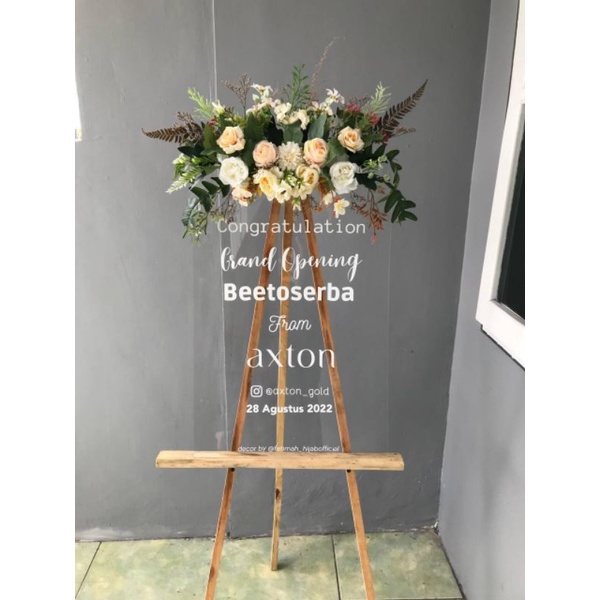 Jual Papan Ucapan Akrilik Bunga Malang Event Graduation Wisuda Grand