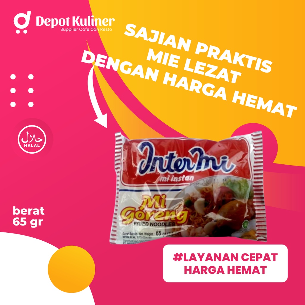 Jual MIE INSTANT INTERMIE 65GR BUNGKUS KUAH - Depot Kuliner | Shopee ...