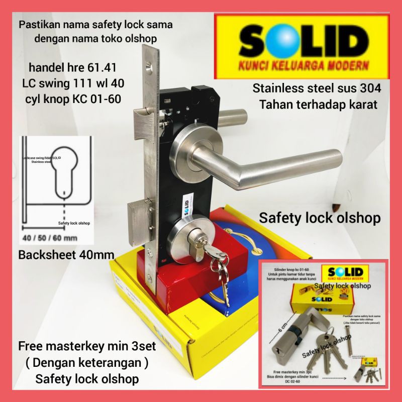 Jual handel pintu hre 61.41 cylinder knop solid | Shopee Indonesia