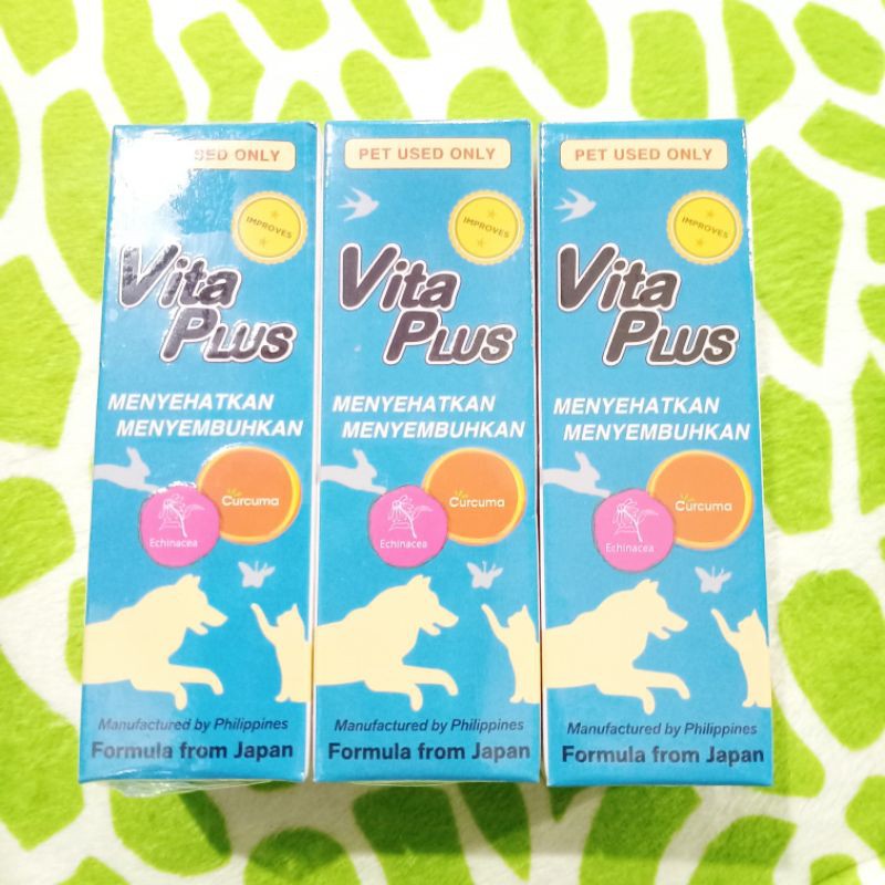 Jual Vita plus 30ml Vitamin kucing anjing kelinci / Vitaplus Multivitamin | Shopee Indonesia