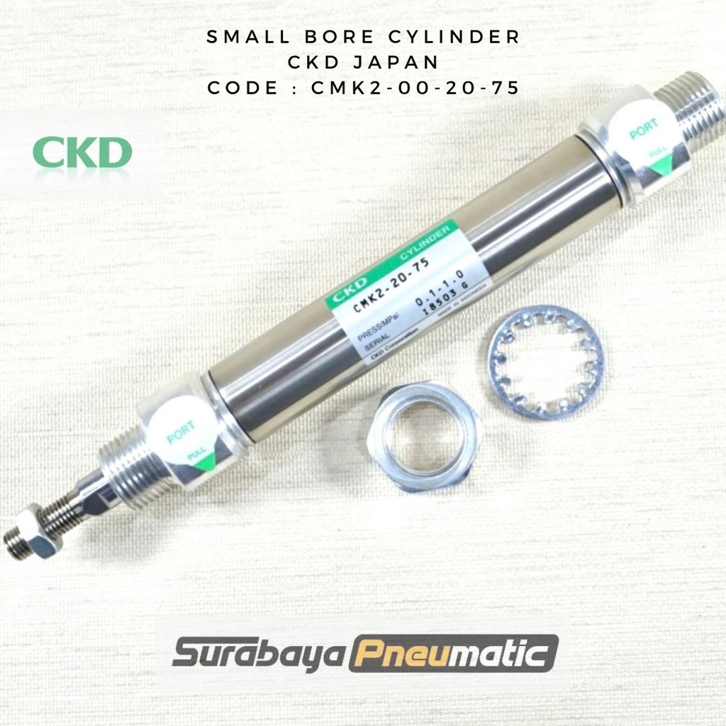 Jual CKD Japan - Small Bore Cylinder - CMK2-00-20-75 - Pneumatic Cylinder | Shopee Indonesia