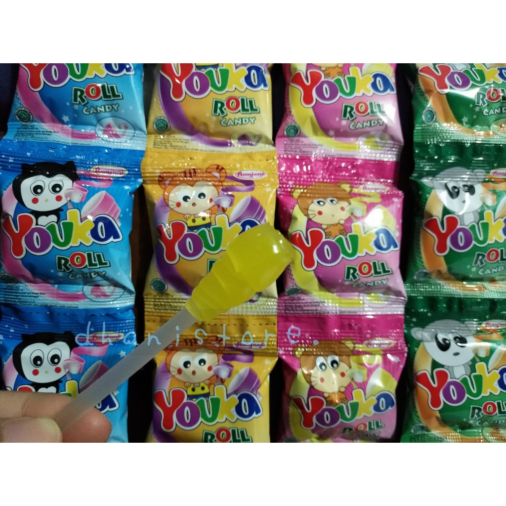 Jual Youka Roll Candy (1Renceng isi 10pcs) Permen Jeli Gulung Ranjani ...