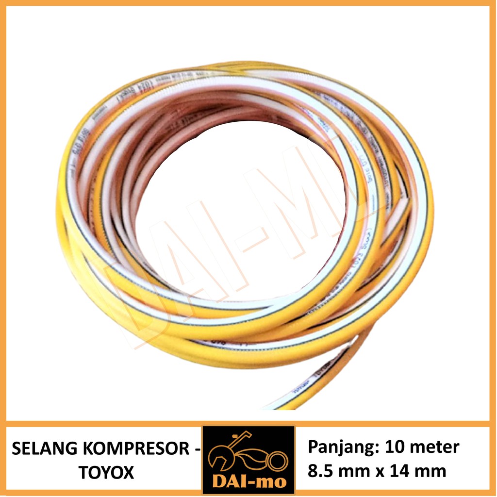 Jual Selang Kompresor Toyox/ Toyok 10 meter ukuran 8.5 mm x 14 mm ...