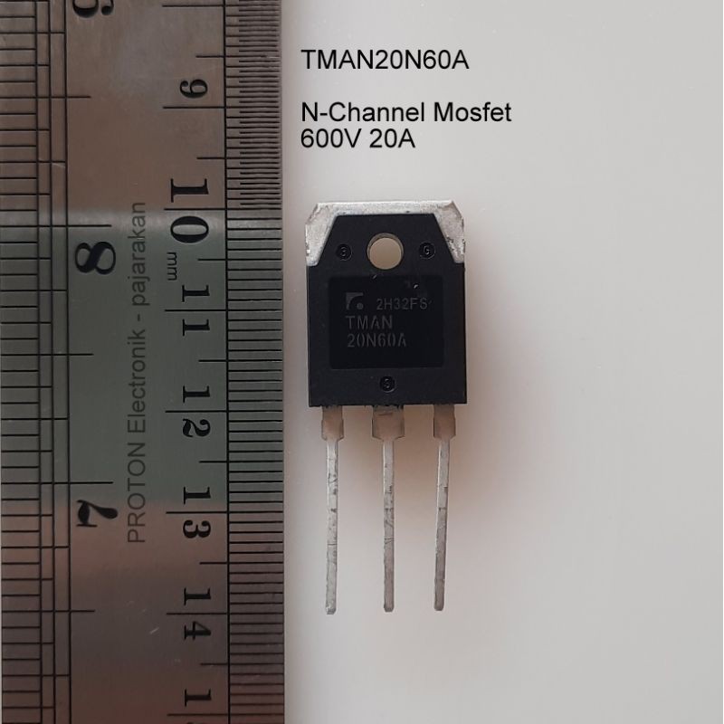 Jual Transistor FET n-Channel Mosfet 20N60 20N60A TMAN20N60A original 600V 80A 347W TO-3PN Tr ...