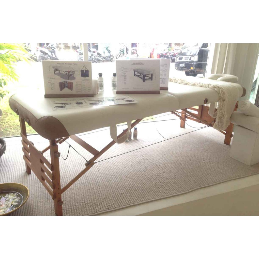 Jual Meja SPA / Pijat Portable - OFFWHITE | Shopee Indonesia