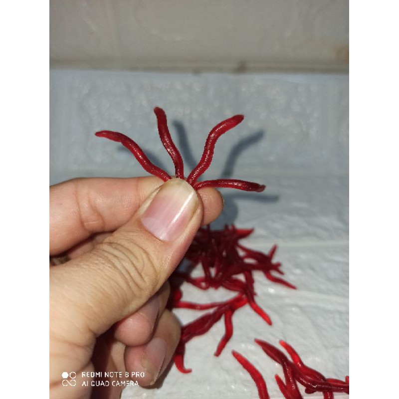 Jual mainan cacing karet mirip asli isi 4pcs | Shopee Indonesia