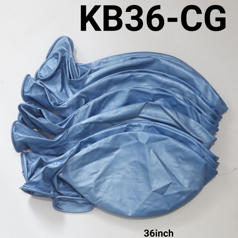 Jual KB36-CG Balon latex 36 inch 90 cm jumbo besar chrome biru satuan ...