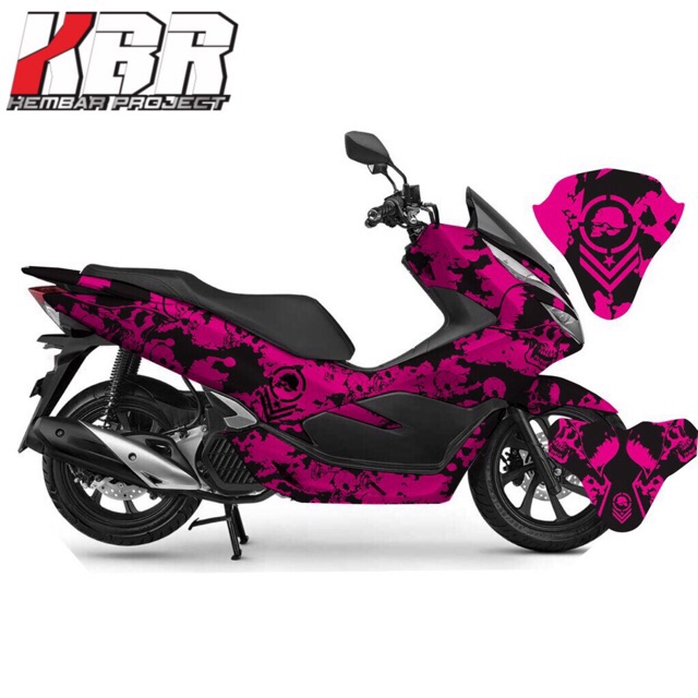 Jual Decal Sticker - Dekal Stiker full body PCX desain pink DECAL PCX ...