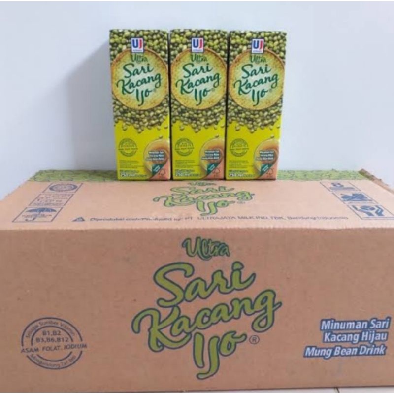 Jual Ultra Sari Kacang Hijau 250 Ml Shopee Indonesia