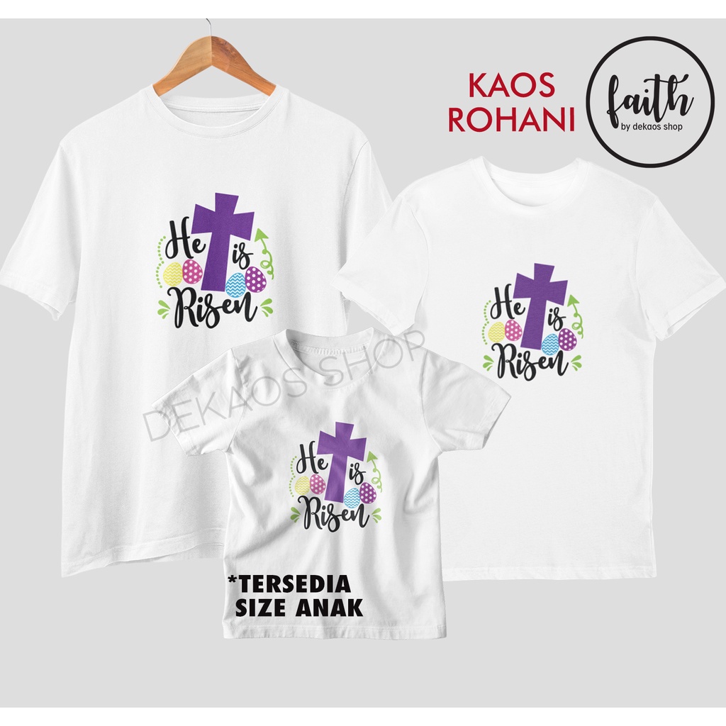 Jual KAOS ROHANI KRISTEN / KAOS PASKAH / KAOS ROHANI PASKAH / KAOS ...