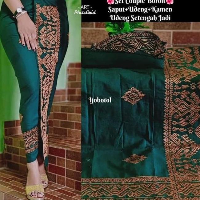 Jual Best Seller Pakaian Adat Bali Set Couple Songket Bordir Kain Saput ...