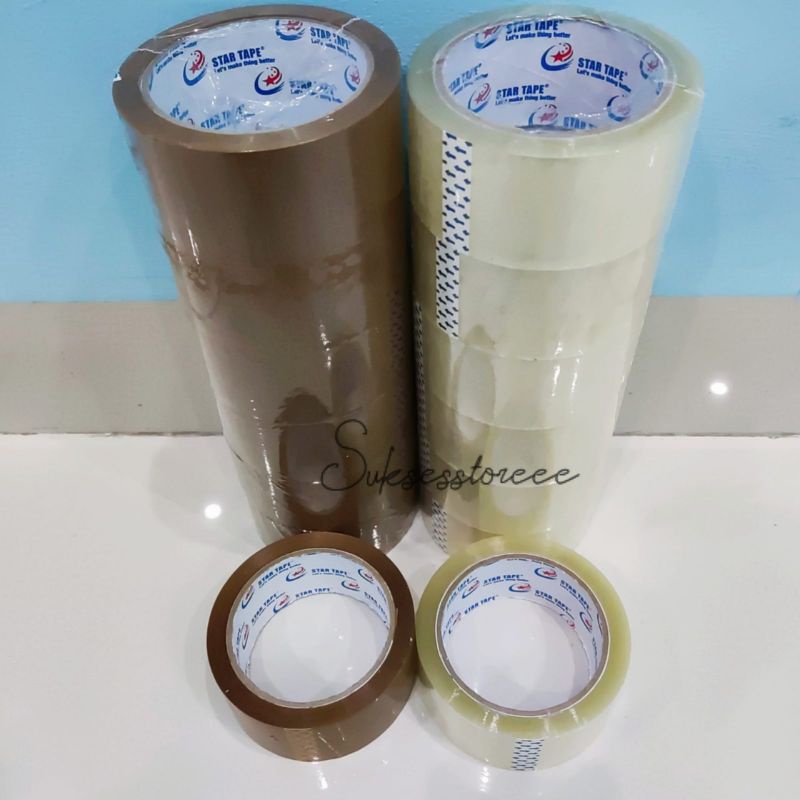Jual Lakban Bening - Coklat 45mm x 100 yard / Isolasi 2 inch Murah Selotip Premium | Shopee ...