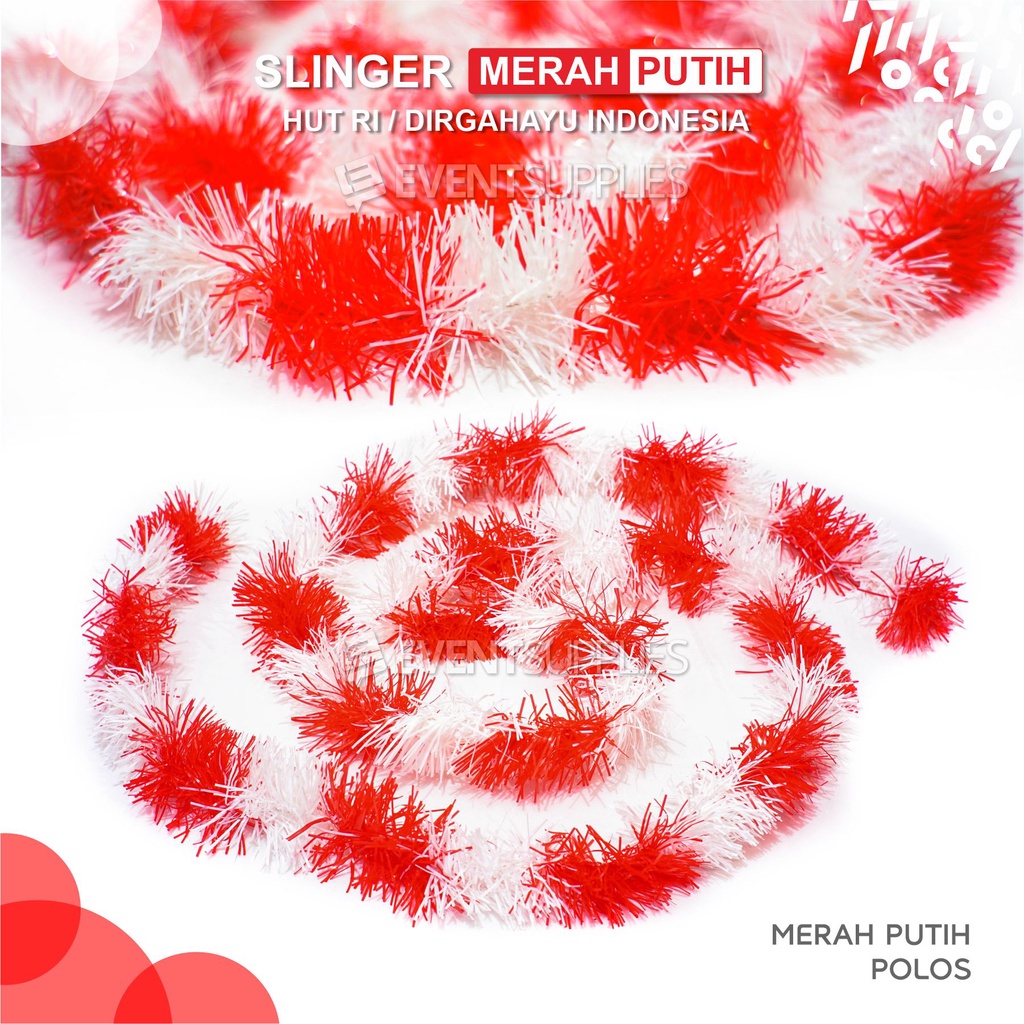Jual Slinger Merah Putih HUT Kemerdekaan RI Dekorasi Dirgahayu ...