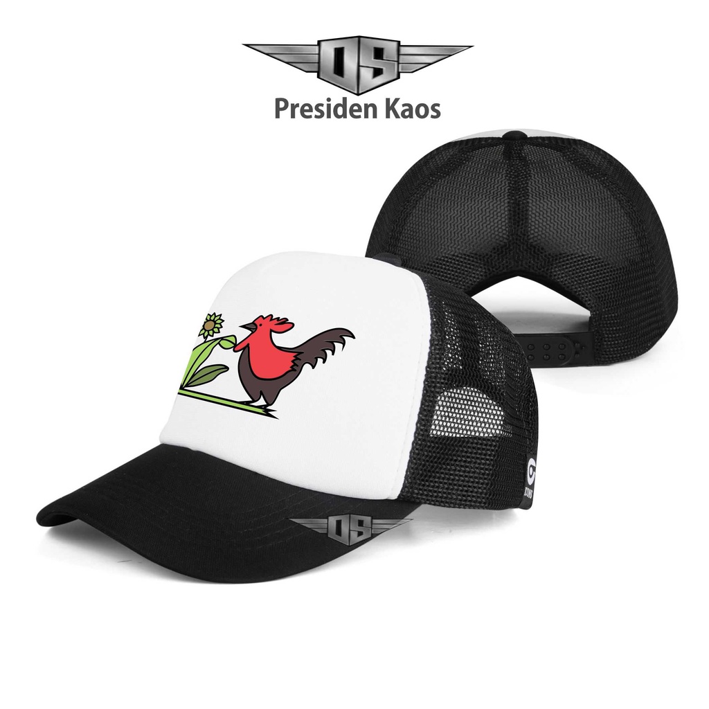 Jual Onesimos Topi Trucker AYAM JAGO Jaring Topi Sehari-Hari Topi Kece ...