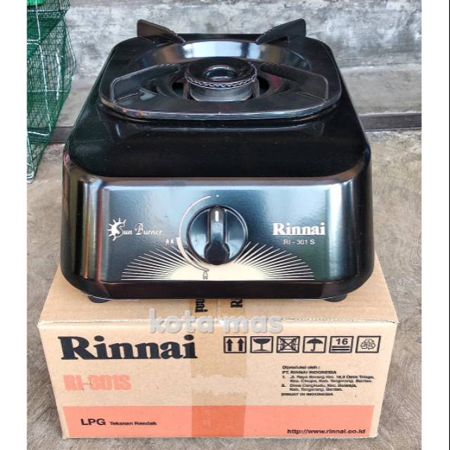 Jual Kompor Gas 1 Tungku Tekanan Rendah Rumah Tangga Rinnai RI301S ...