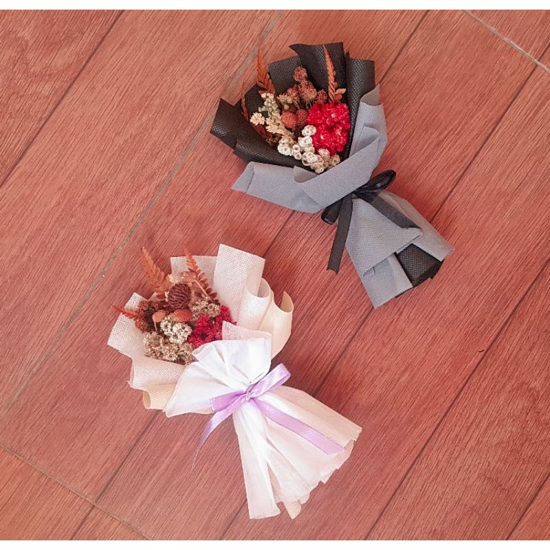 Jual buket mini / buket kecil / buket bunga /buket bunga kering ...