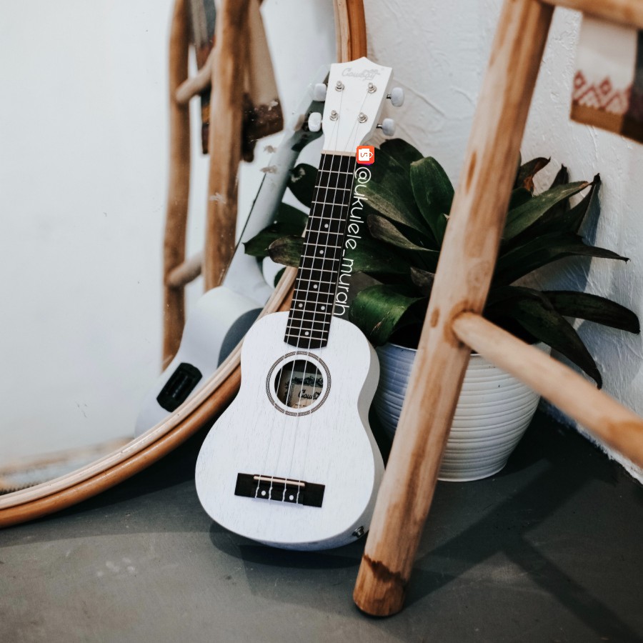Jual ORIGINAL UKULELE COWBOY SOPRANO PUTIH ELEKTRIK FULLSET | Shopee ...