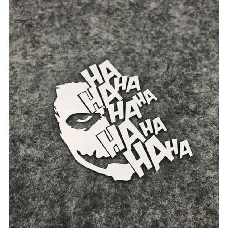Jual stiker cutting Joker ha ha ha ha unik lucu mobil laptop motor ...