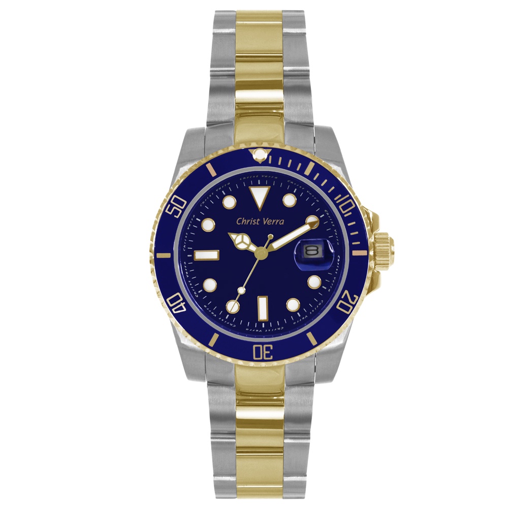 Jual Christ Verra Casual Men's Watches CV 75012G-13 BLU | Shopee Indonesia