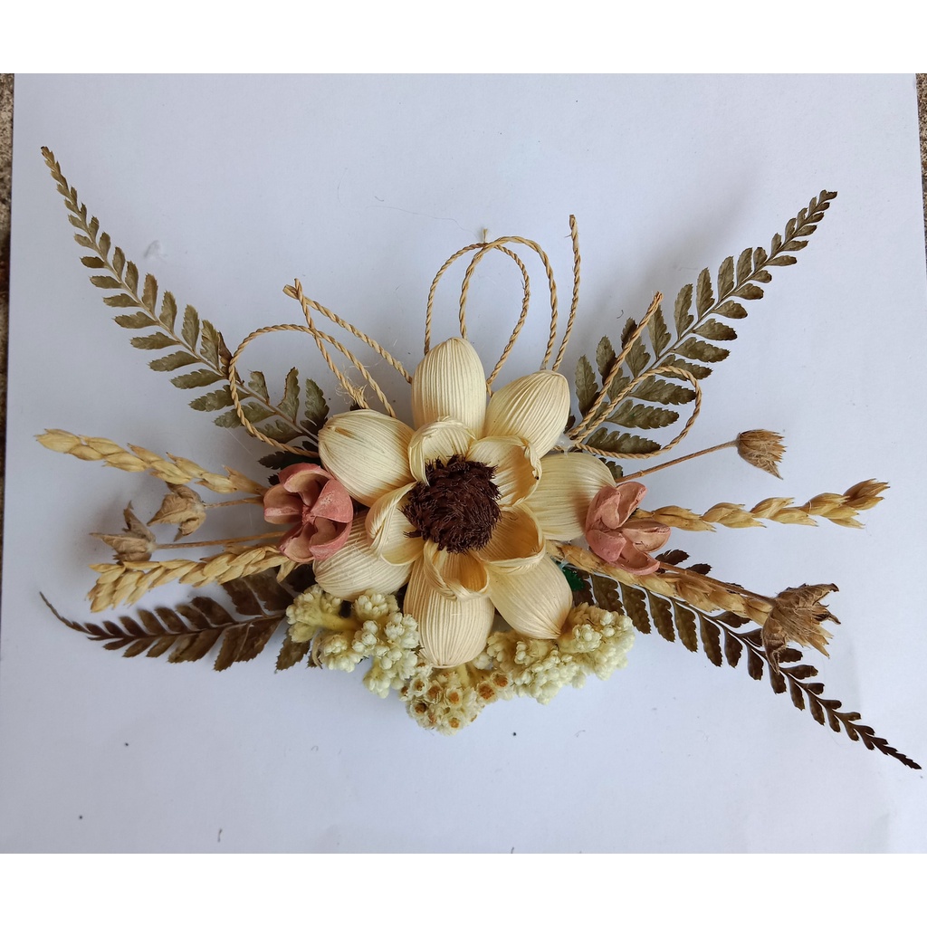 Jual Rangkaian bunga hiasan mahar sesrahan rangkaian rustic bentuk x ...