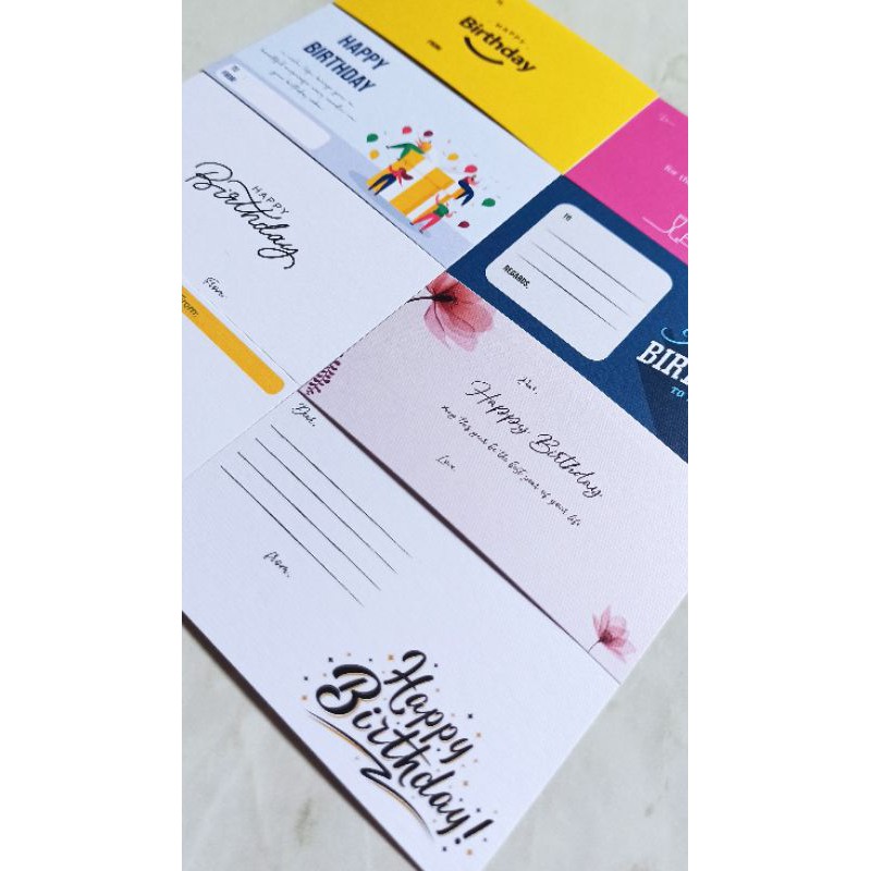 Jual Birthday card kartu ulang tahun 9x5 cm dan 11x7 cm premium akasia ...