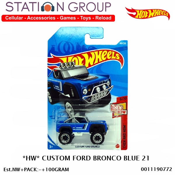 Jual HOT WHEELS HW CUSTOM FORD BRONCO BLUE 21 - DIECAST | Shopee Indonesia
