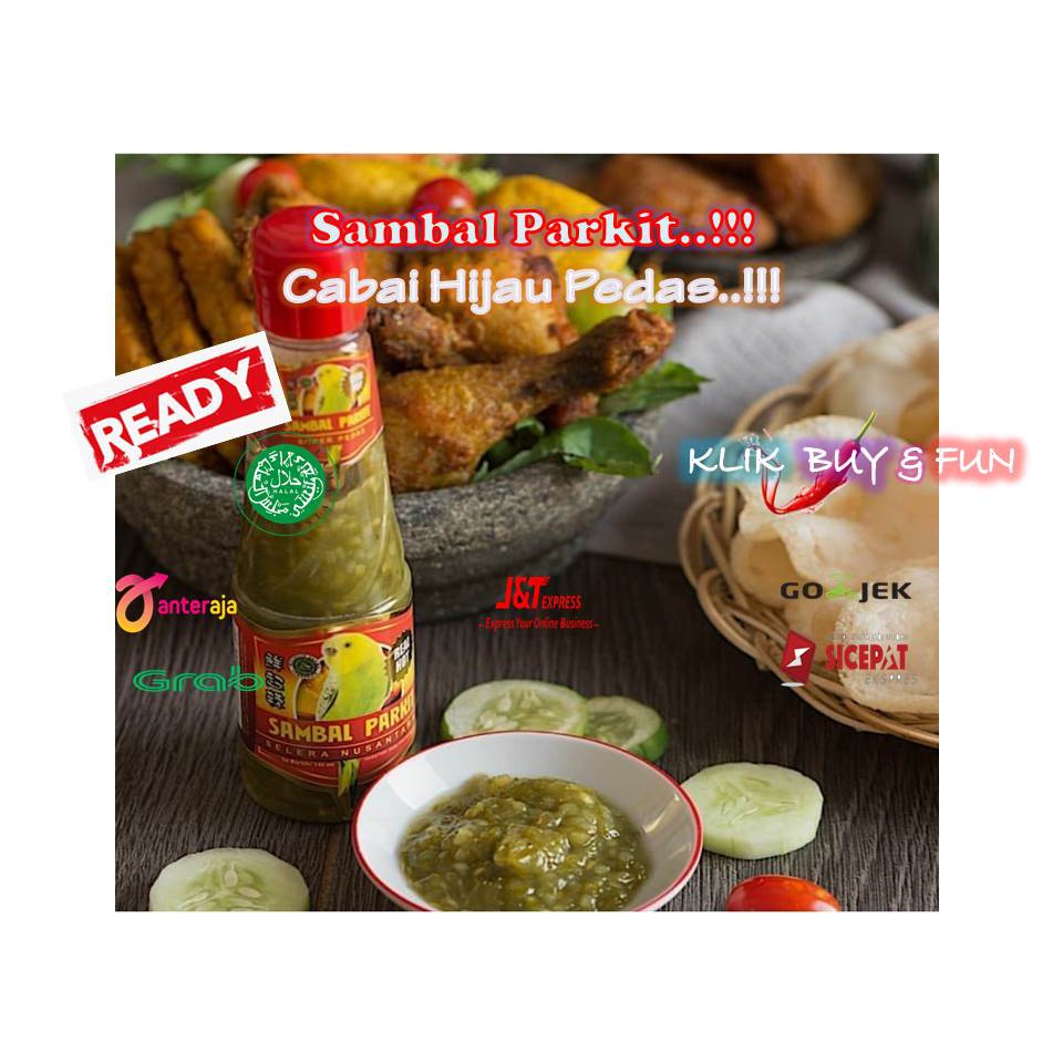 Jual Sambal Parkit Super Pedas Cabai Hijau Cabe Hijau 300 ml | Shopee ...
