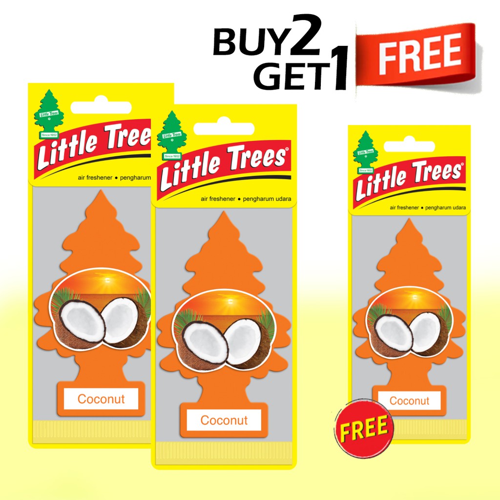 Jual Buy 2 Get 1 FREE Little Trees Paper Coconut | Shopee Indonesia
