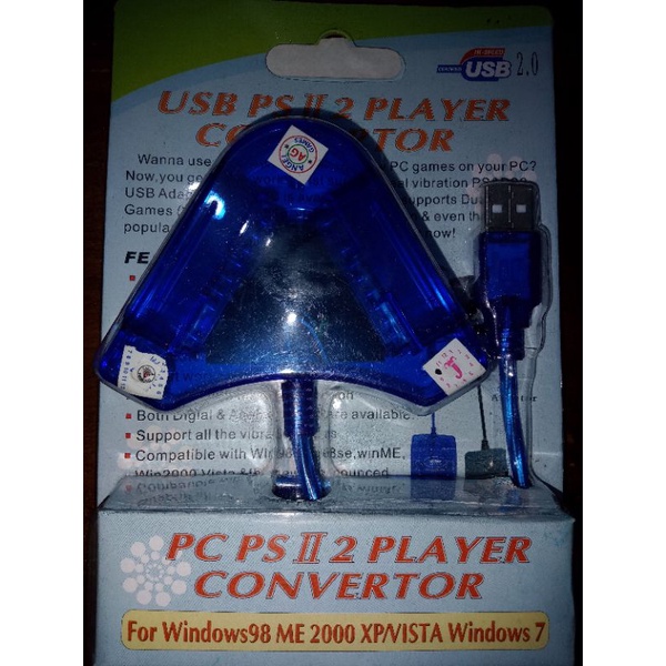 Jual KONVERTER USB 2 Slot Stik PS2 ke PS3/PC | Shopee Indonesia