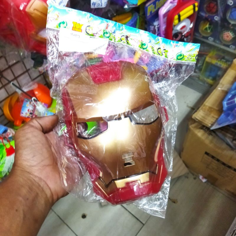 Jual TOPENG SUPER HERO NON LAMPU SPIDERMAN IRONMAN BUMBLE BEE ULTRAMAN ...
