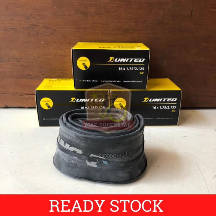 Jual Ban Dalam Sepeda 16 x 1.75 / 1.95 / 2.125 UNITED Mini Anak | Shopee Indonesia