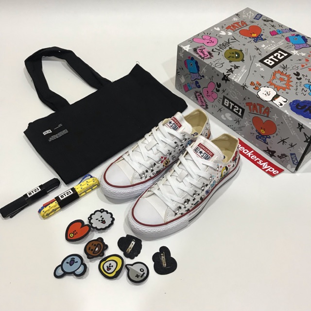 Jual Sepatu converse ox line friends BT21 | Shopee Indonesia