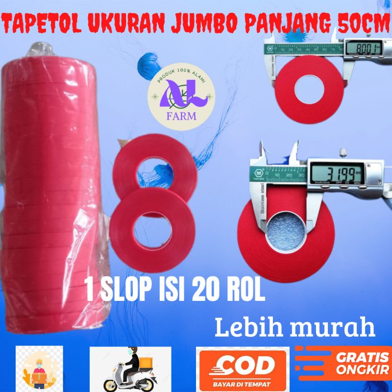 Jual Pita Tapetol Premium 1slop isi 20 rol ukuran jumbo ALFARM | Shopee ...