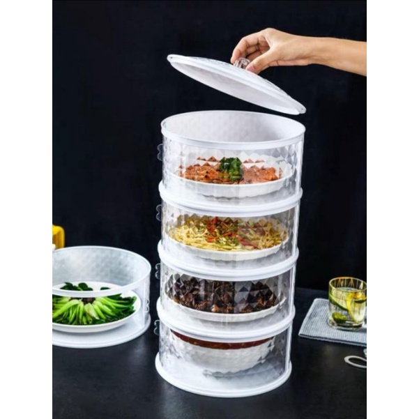 Jual Tempat Lauk Makan 4 Susun Tudung Saji 4 Susun Rak Makanan 4 ...