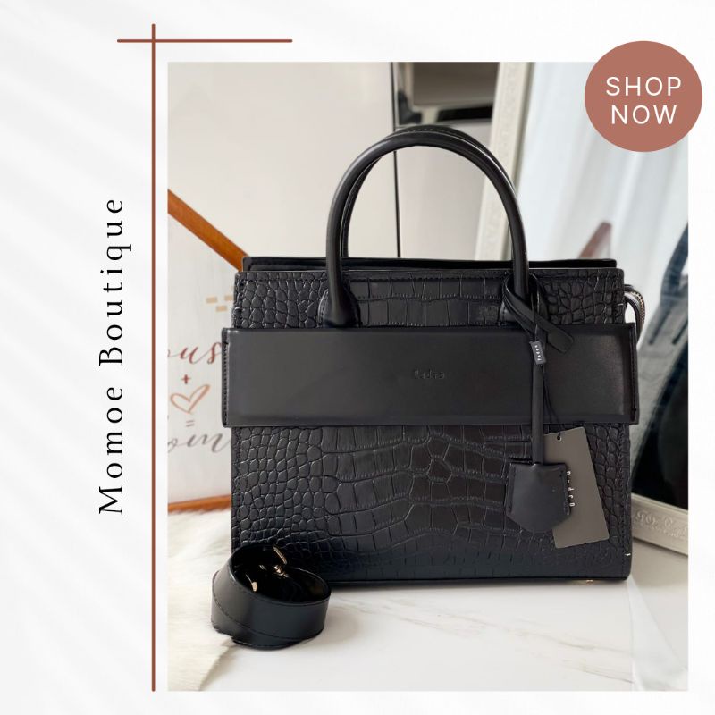 Jual P210 Tas Selempang Pedro Croco Effect Top Handle Bag | Shopee ...