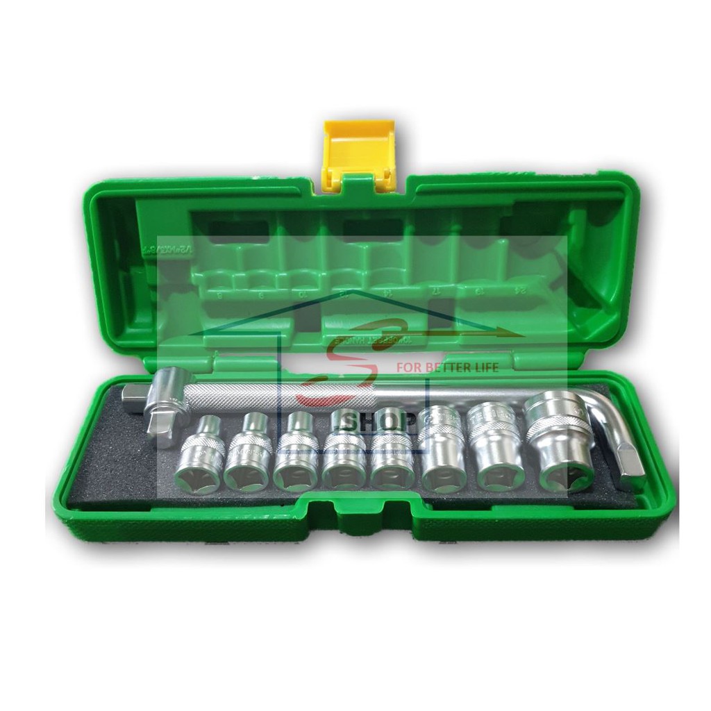 Jual Kunci Socket / Hand Socket Set 6 PT 10 pcs TEKIRO (8-24 mm) | Shopee Indonesia