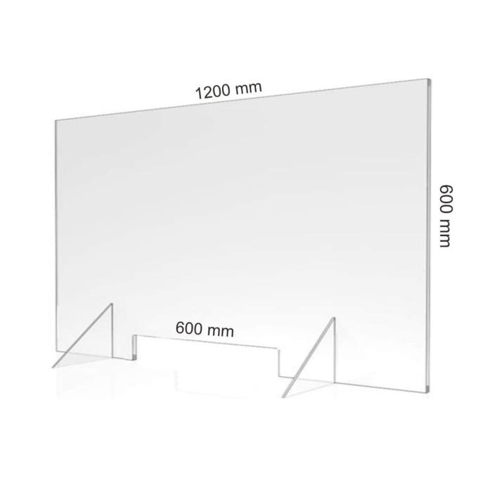 Jual Sekat Acrylic /Pembatas Meja Anti Droplets 1200Mm*600Mm | Shopee ...