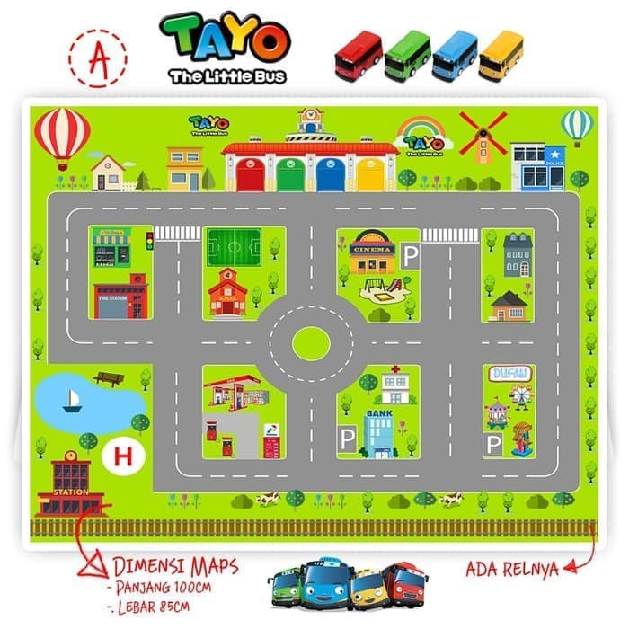 Jual playmat - Playmap - Jalanan Mobil Mainan - mainan mobil mobilan ...