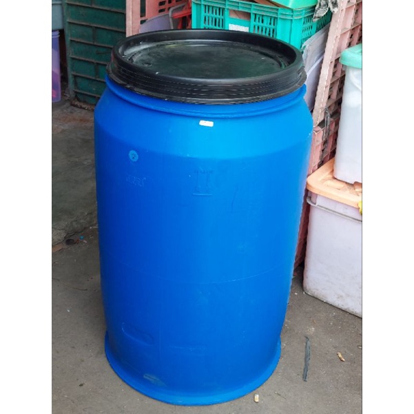 Jual Tong Plastik Tebal 200 Liter / Drum Plastik Tebal Tong Air ...