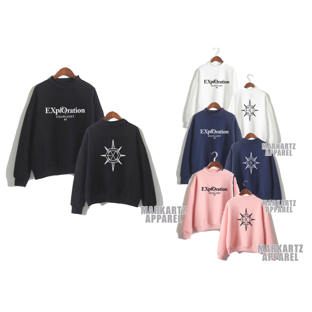 Jual SWEATER EXO EXPLORATION #5 LOGO | Shopee Indonesia