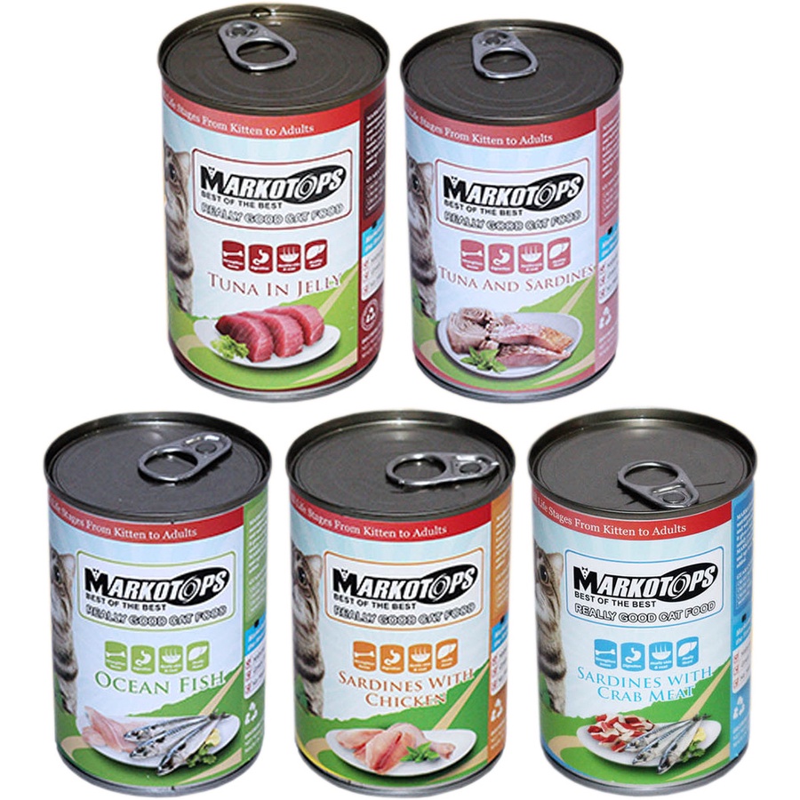 Jual Makanan Kucing Basah Markotop Kaleng 400gr Wet Food Non Whiskas ...