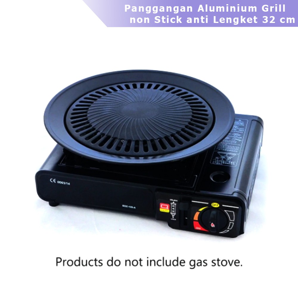 Jual MN - Alat BBQ Grill Plate 32 cm | Panggangan Bulat BBQ Grill Plate Serbaguna | Anti Lengket ...