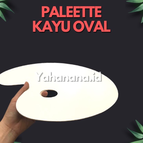 Jual PALETTE KAYU OVAL V-TEC / PALETTE LUKIS / PALET KAYU /PALET OVAL ...